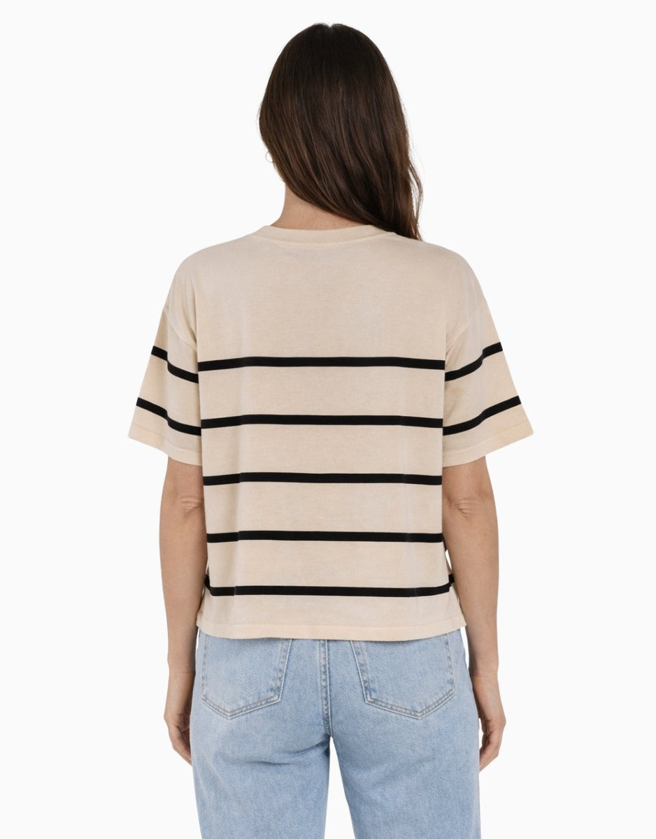 Buy Bailey Box Sweater - Cream/Licorice Betty Basics for Sale Online ...
