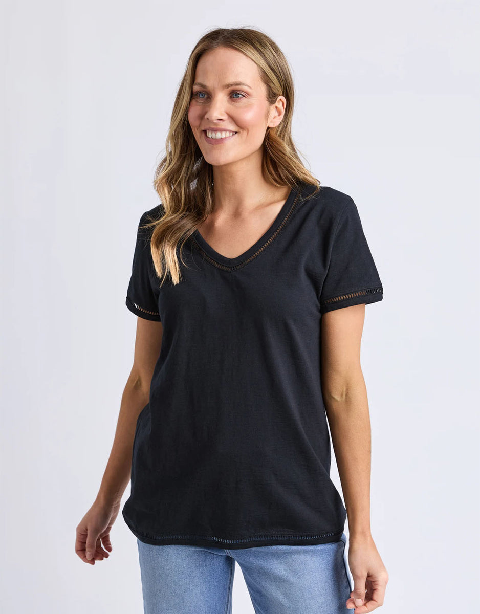 Buy Victoria Short Sleeve Tee - Black Elm for Sale Online Australia ...