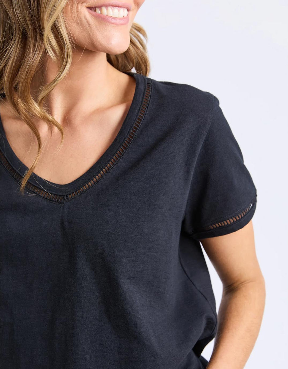 Buy Victoria Short Sleeve Tee - Black Elm for Sale Online Australia ...