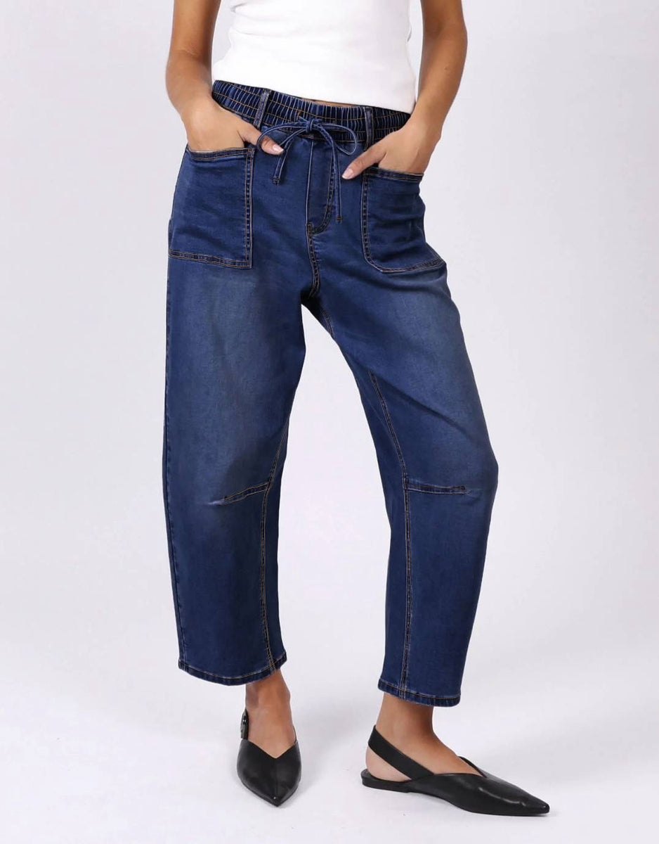 Buy Leo Barrel Jeans - Ink Monaco for Sale Online Australia | White & Co.