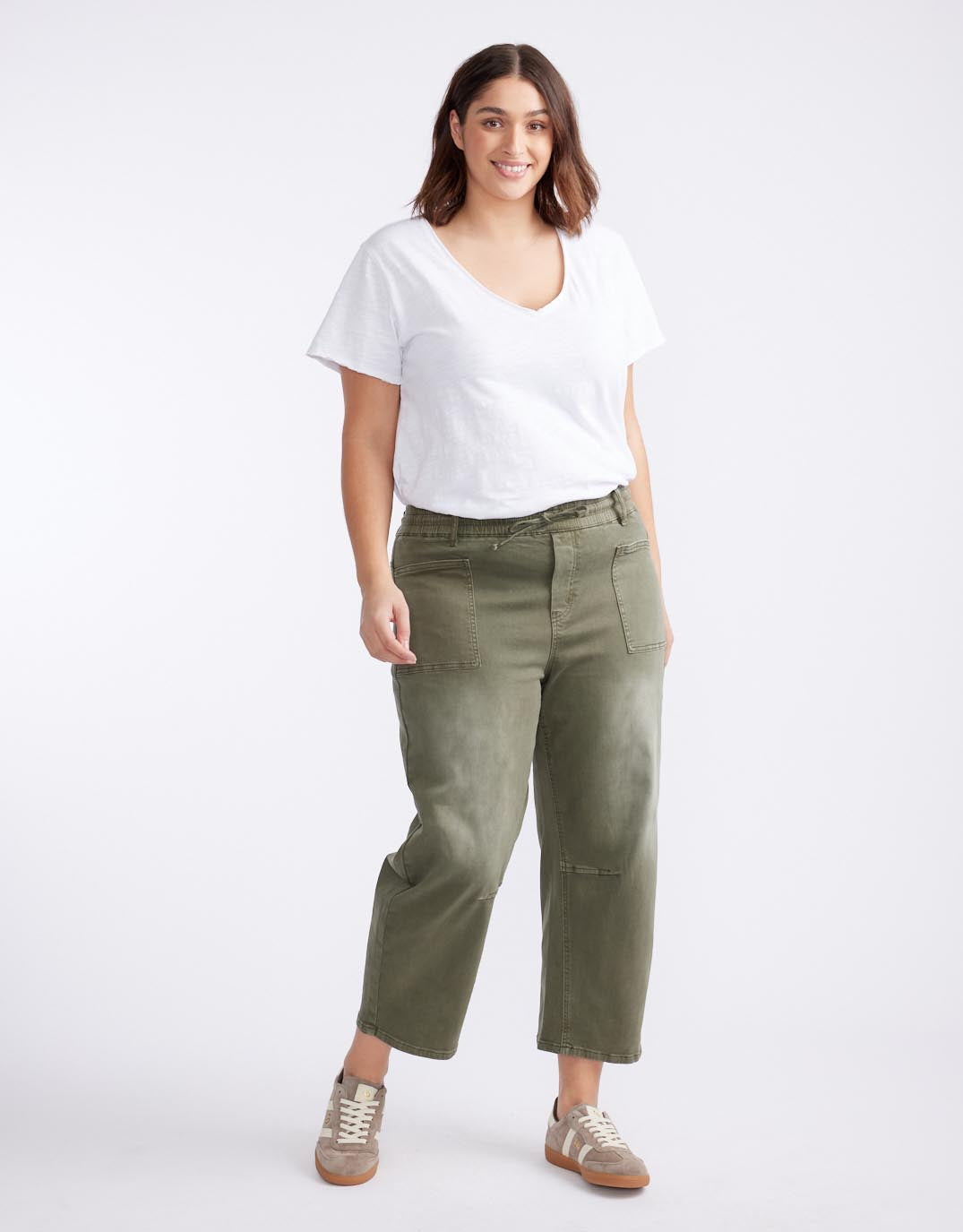 Buy Leo Barrel Jeans - Khaki Monaco for Sale Online Australia | White & Co.