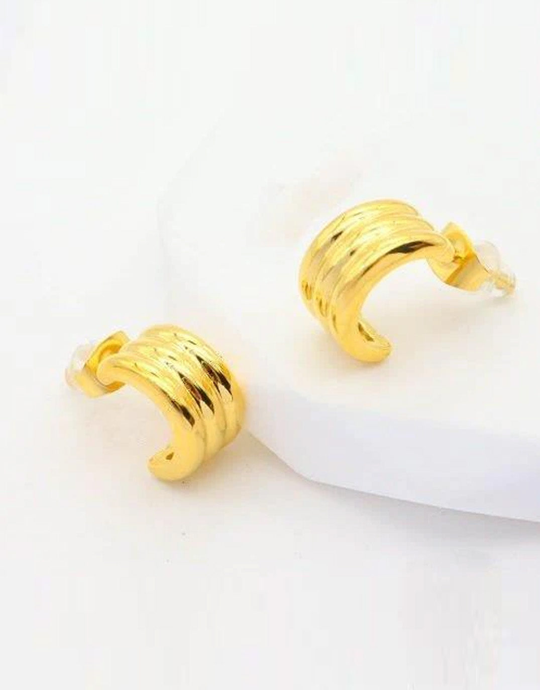 Buy Stainless Steel Track Earrings - Gold Susan Rose for Sale Online ...