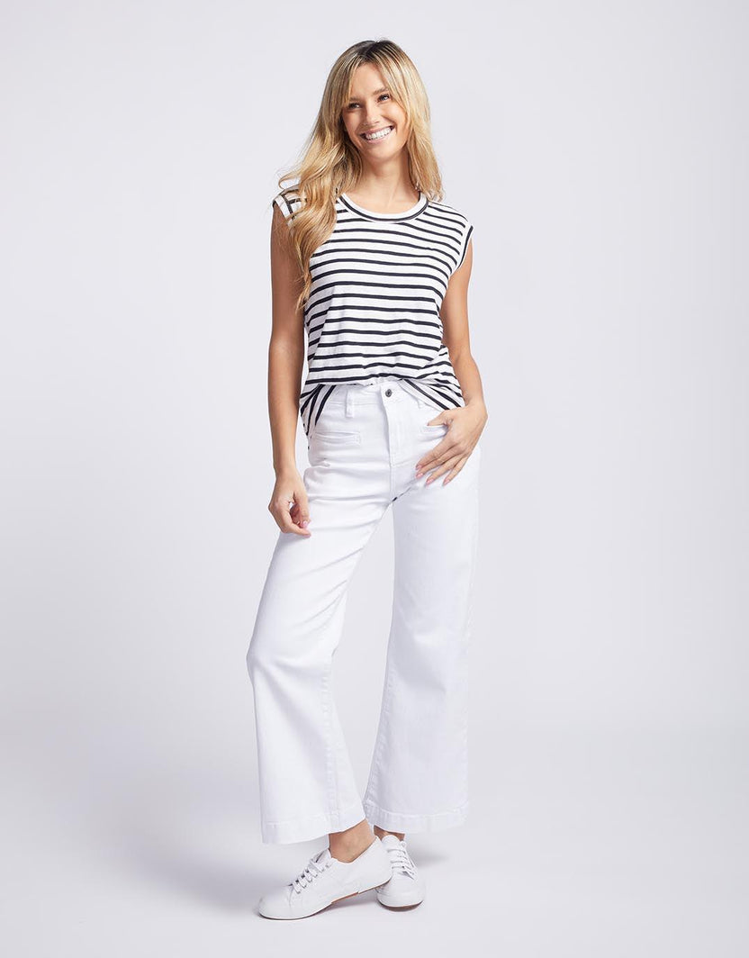 Buy Cali Tank Top - Black/White Stripe White & Co. for Sale Online ...