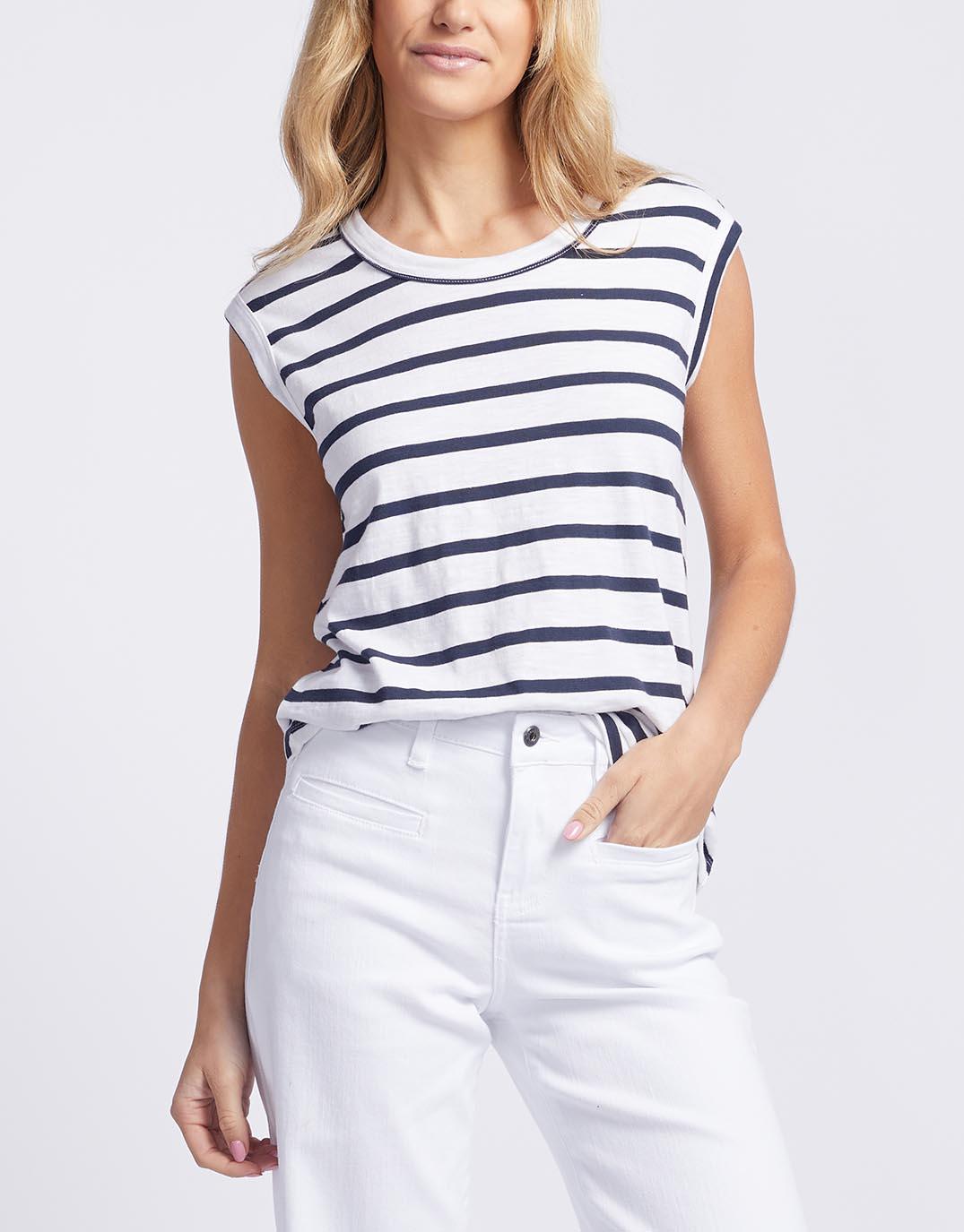 Buy Cali Tank Top - Navy/White Stripe White & Co. for Sale Online ...