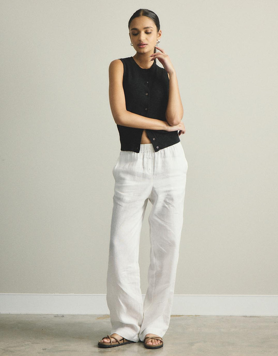 Buy Kyra Button Tank - Black White by FTL for Sale Online Australia ...